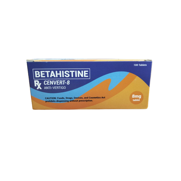CENVERT Betahistine 8mg Tablet 1's price in the Philippines | MedsGo ...